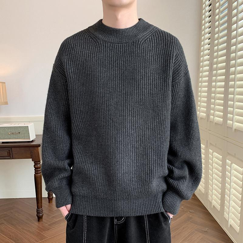 ニット メンズ セーター ラウンドネック アウター ゆったり 秋冬 カジュアル 上品 暖かい 無地 通勤 ビジネス 高級感 厚手 快適 新作 通気性 : x-240531-nz14 : 暮らし ...