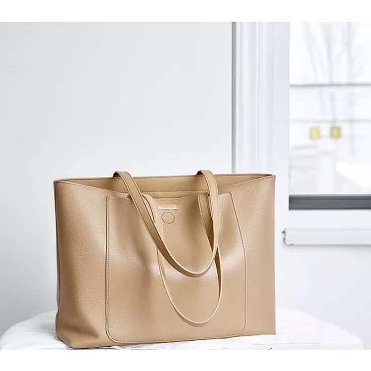 トートバッグ 牛革100% 革 本革 大きめ 耐摩擦 耐久 2WAY A4 B4 14インチPC対応 通勤 通学 カジュアル トート ビジネスバッグ 50代 40代 30代 20代 : 暮らし ...