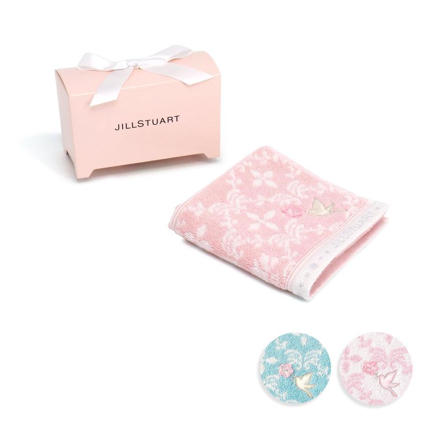JILL STUART タオル 名入れ 刺繍 JILLSTUART ジルスチュアート リボンBOX入り ハミングバード タオルハンカチ ギフト タオル美術館 公式 のし対応 記念品 ハロウィン ...