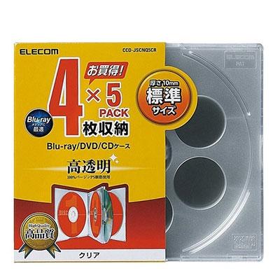 ELECOM CD/DVDケース(4枚収納)(5パック)/クリア Accessories : タワーレコード Yahoo!店 - 通販 - Yahoo!ショッピング