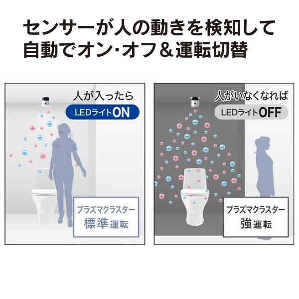 SHARP IG-LTA20-W シャープ 天井設置型イオン発生機 人感センサー LED電球 プラズマクラスターイオン発生機 電球色相当 485lm トイレ用 除菌 消臭 IG-LTA20(W ...