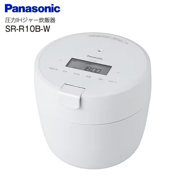Panasonic SR-R10B-W パナソニック 炊飯器 5合炊き 圧力IHジャー炊飯器 圧力IH炊飯ジャー ダイヤモンド竈釜 内釜3年 ...