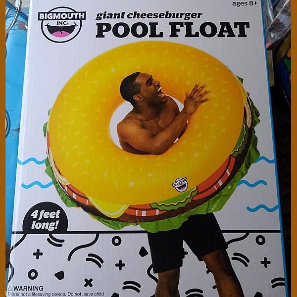 BIG MOUTH POOL FLOAT giant cheeseburger ビッグマウス プールフロート ジャイアント チーズバーガー : トイバーガー ヤフーショッピング - 通販 ...