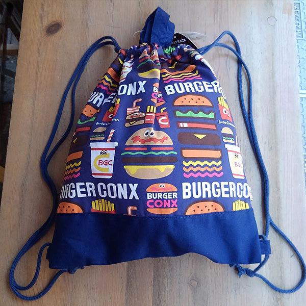 BURGER CONX バーガーコンクス ナップサック 巾着バッグ : トイバーガー ヤフーショッピング - 通販 - Yahoo!ショッピング