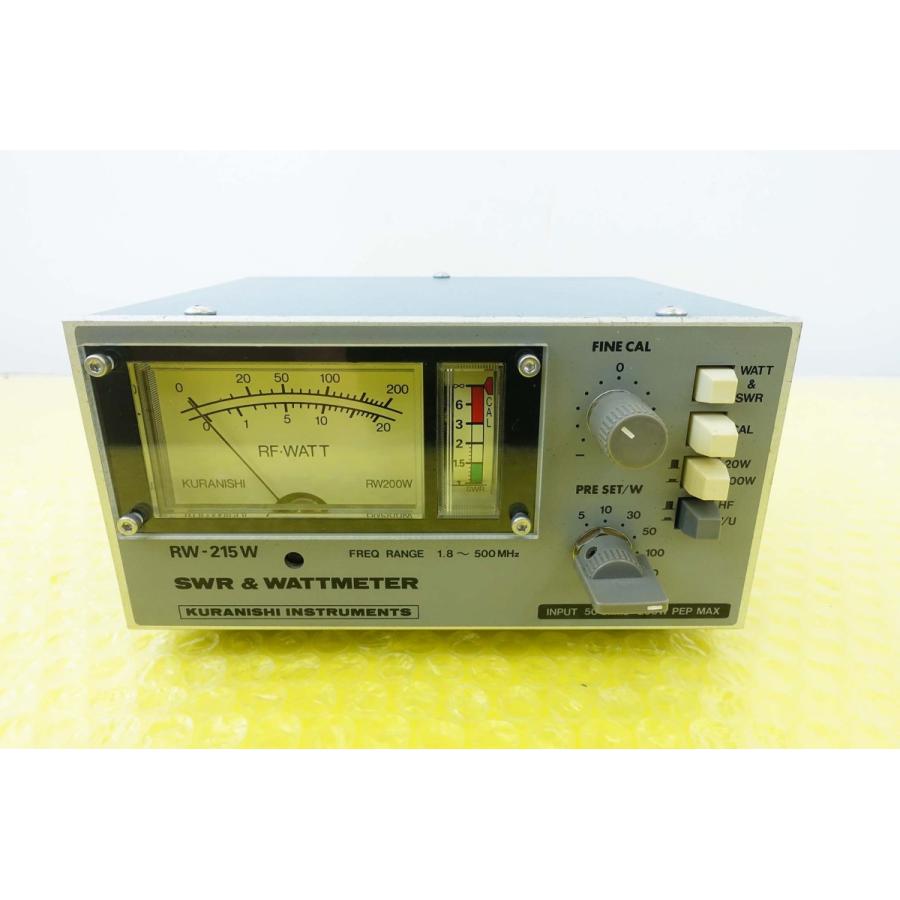 RW-215W【KURANISHI】HF〜430MHz(SWR・POWER計）現状渡し品 : トヨムラ・太田店 - 通販 - Yahoo!ショッピング