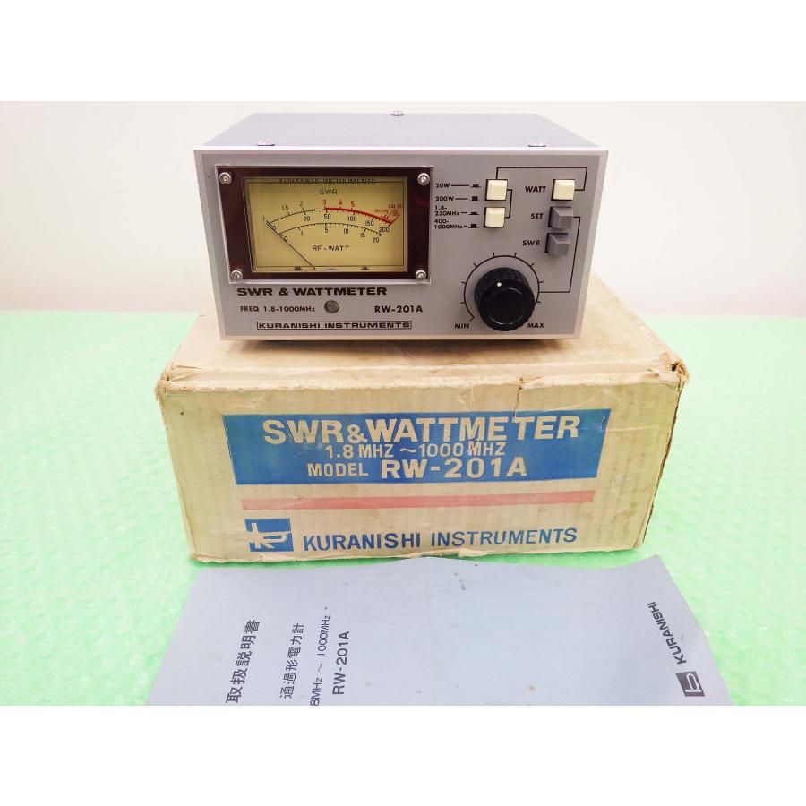 RW-201A【KURANISHI】1.8MHz〜1000MHz(SWR・POWER計）現状渡し品 : トヨムラ・太田店 - 通販 - Yahoo!ショッピング