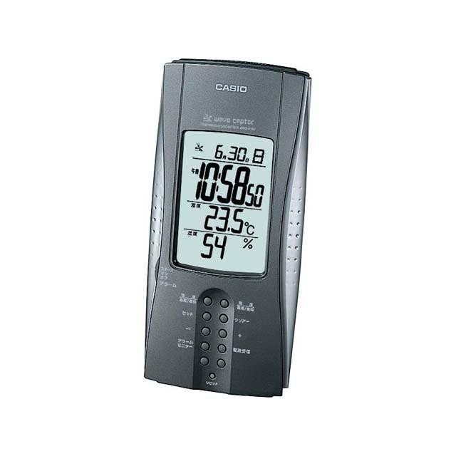 WAVE（CASIO） CASIO (カシオ) 目覚し時計 WAVE CEPTOR ウェーブセプター デジタル 電波時計 (福島・九州両局対応) カレンダー表示 温度表示 湿度表示 DQD ...