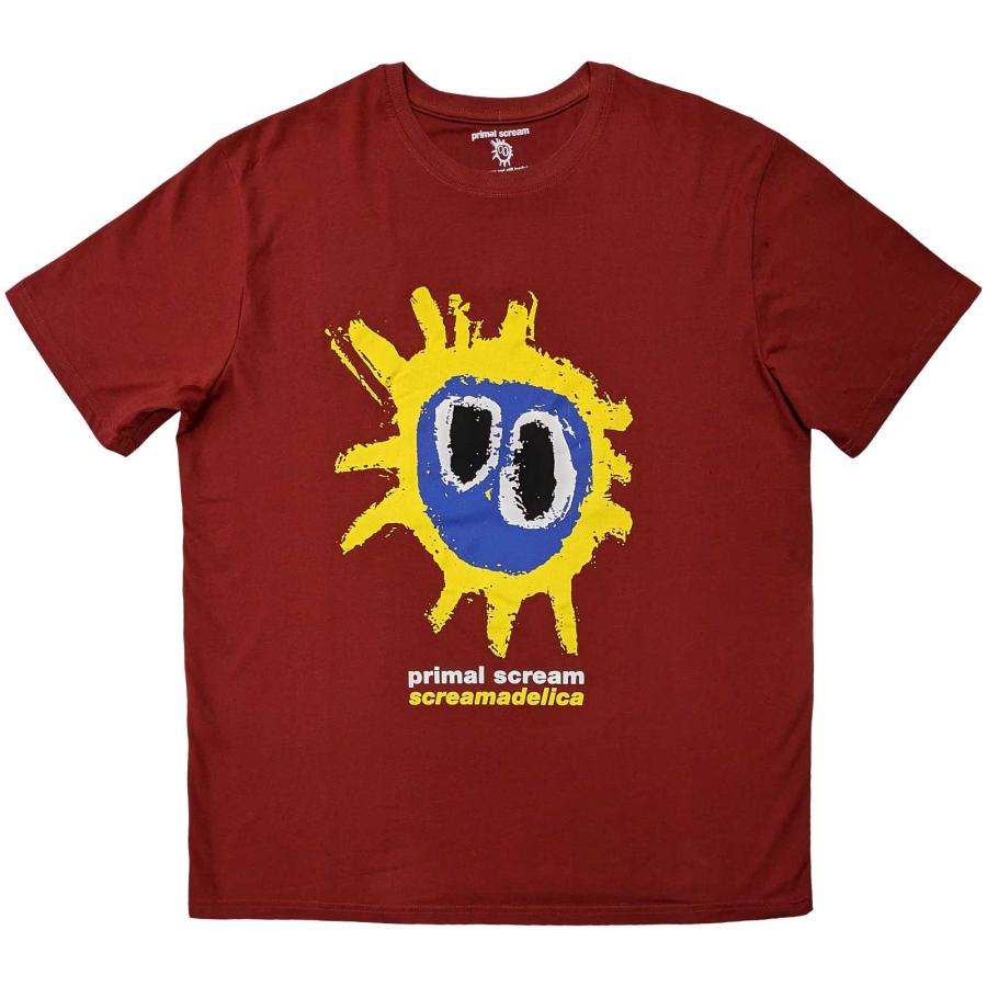 プライマル・スクリーム PRIMAL SCREAM 『スクリーマデリカ』 SCREAMADELIC ワインレッド オフィシャル/正規品 Tシャツ（Lサイズ） : トイパラストアYahoo!店 ...