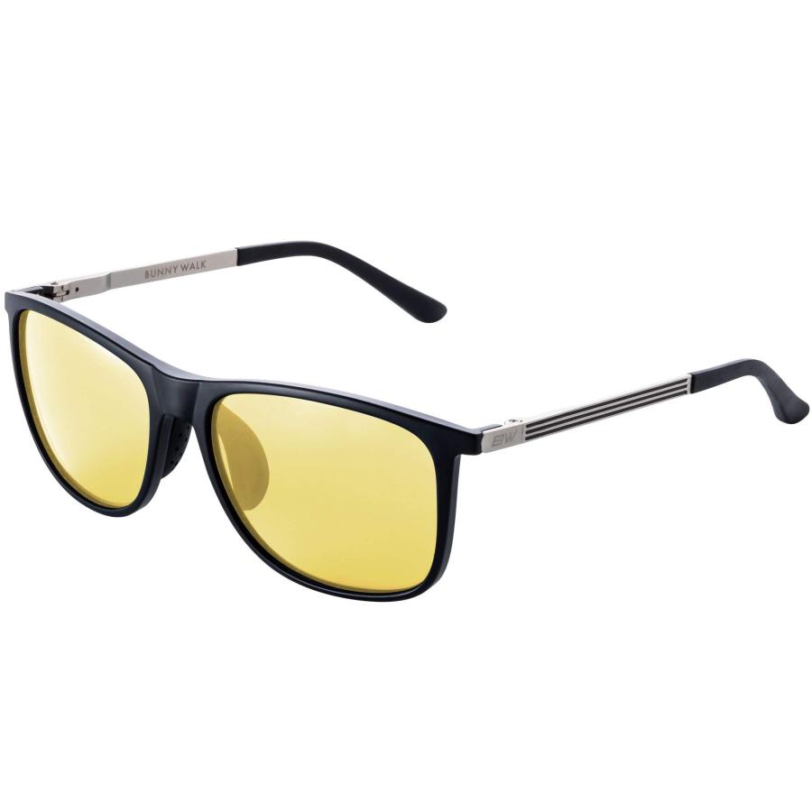 BUNNY WALK(バニーウォーク) ナイトグラス BW-021 BW-0214Y マットブラック YELLOW 夜間運転 夜釣り ...
