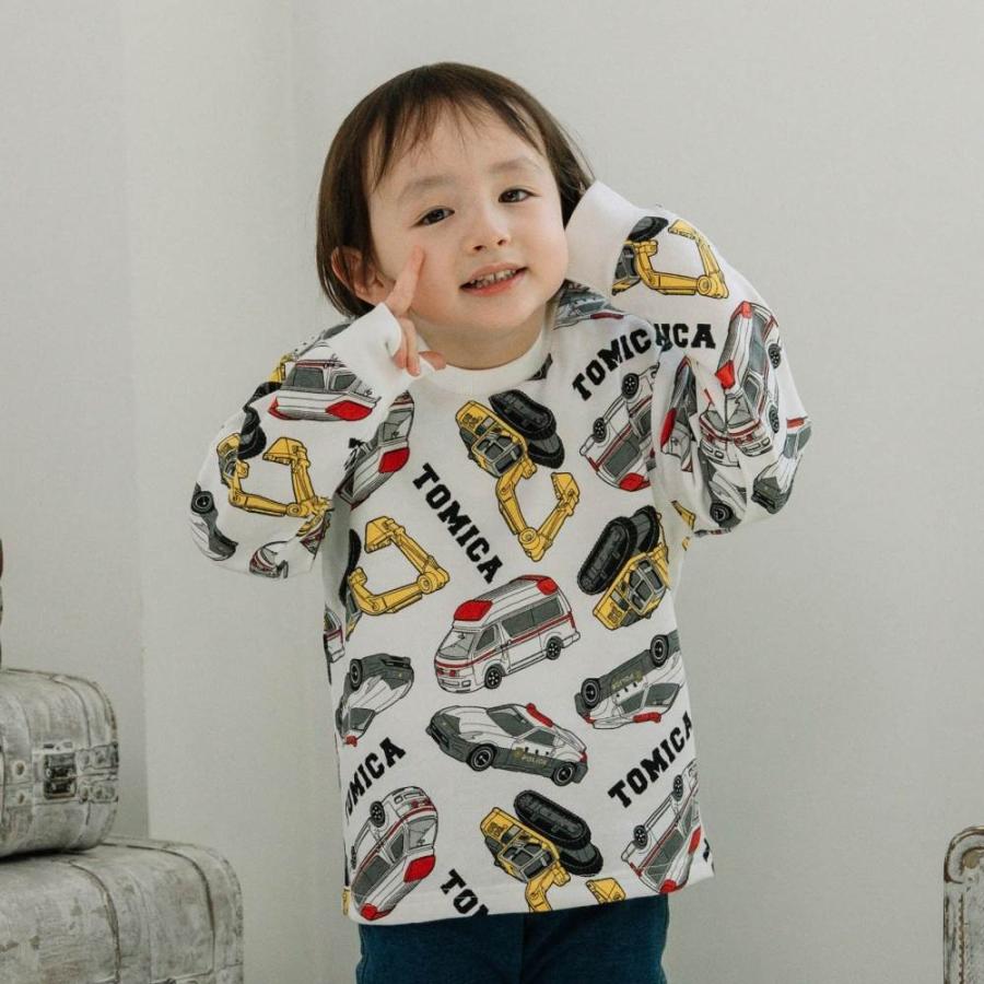 TOMICA トミカ 長袖トレーナー 総柄(ホワイト×110cm) : 10047537 : トイザらス・ベビーザらスヤフー店 - 通販 - Yahoo!ショッピング