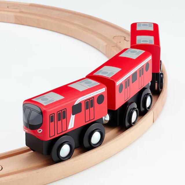 moku TRAIN 丸ノ内線2000系 3両セット 木製玩具 木製おもちゃ 木製レール : トイスタジアム GOODバリュー! - 通販 - Yahoo!ショッピング