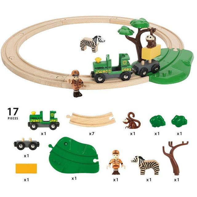 サファリサークルセット 33720 BRIO 木製玩具 : トイスタジアム GOODバリュー! - 通販 - Yahoo!ショッピング