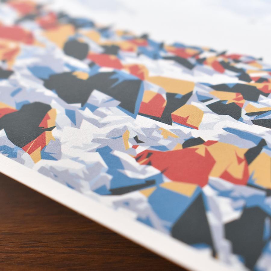 涸沢カール 冬 ポスター A4 イラスト 山 登山 アウトドア 額なし : TozanBASE - 通販 - Yahoo!ショッピング