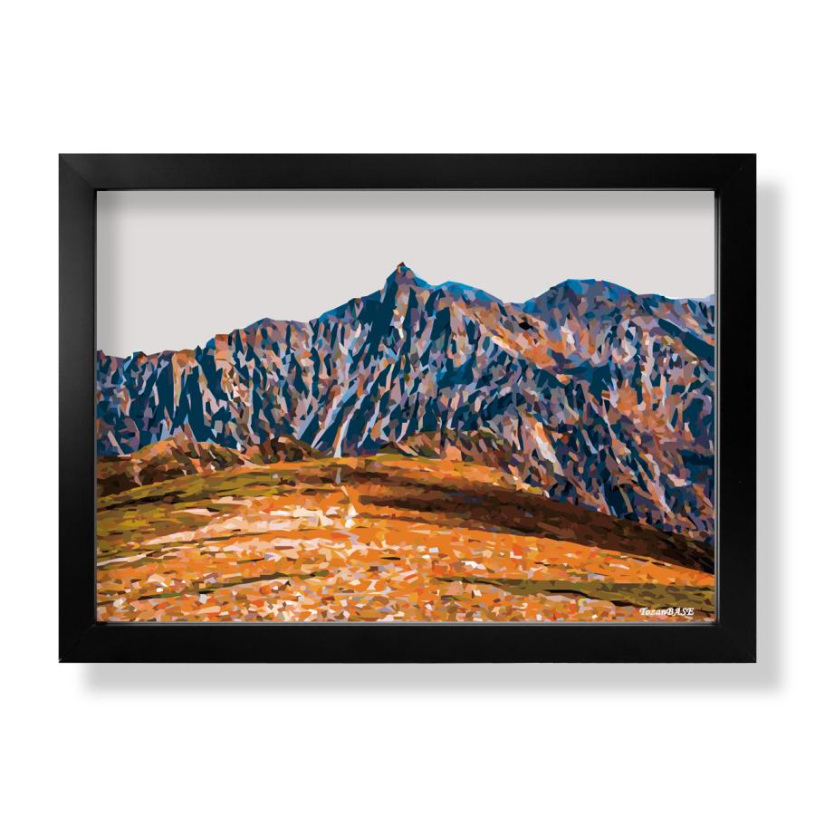 双六岳 ポスター A4 イラスト 山 登山 アウトドア 額なし :art008:TozanBASE - 通販 - Yahoo!ショッピング