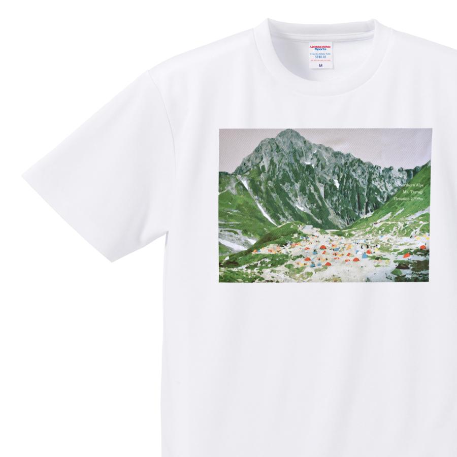 剱岳 Tシャツ ホワイト ドライ 吸水速乾 山 登山 : TozanBASE - 通販 - Yahoo!ショッピング