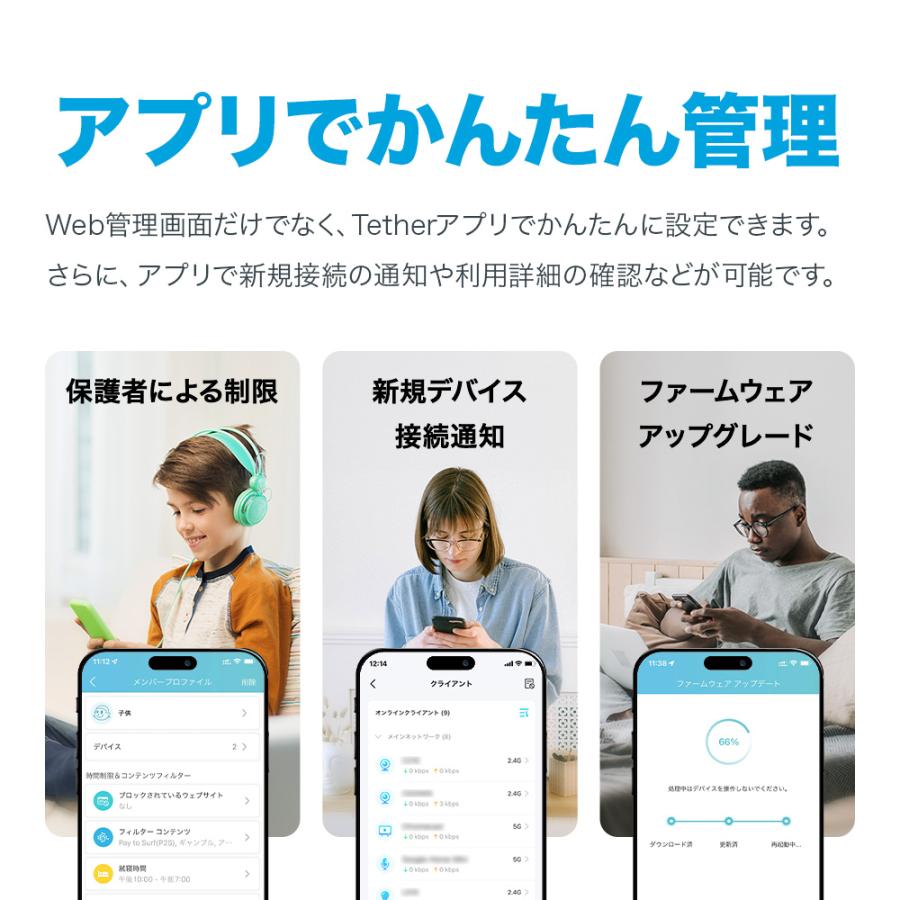 TP-Link 大人気 WiFi6E ルーター 無線LANルーターArcher AXE5400/A IPoE IPv6対応 2402+2402+574Mbps EasyMesh対応 家庭用 ...