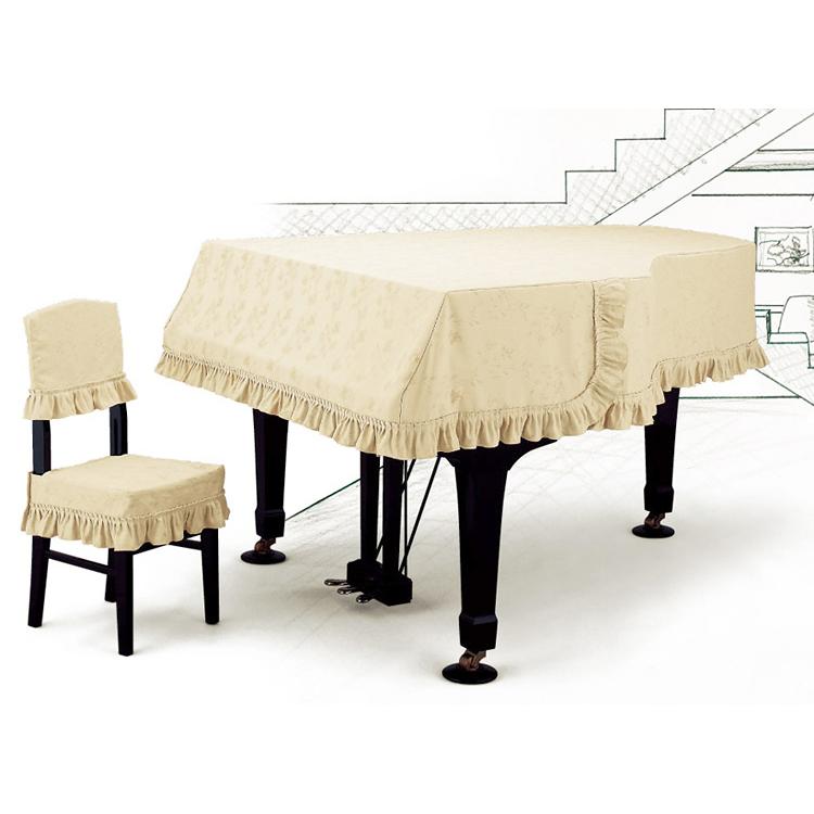 グランドピアノ用 ピアノカバー アイボリーベージュ系 光沢小花柄【160cm未満サイズ】EX : TPmusic ヤフー店 - 通販 - Yahoo!ショッピング