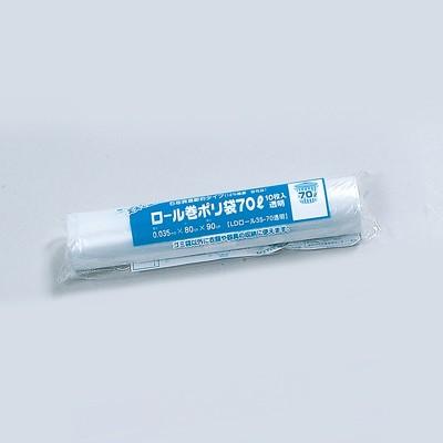 福助工業 ロール巻ポリ袋（70L） LDロール35-70 透明 （30本）厚み0.035×巾800×長さ900mm : 袋とシーラーの通販 テンポアップ - 通販 - Yahoo!ショッピング
