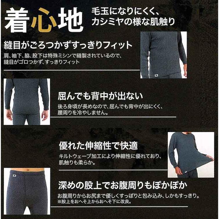 ひだまり チョモランマ 長袖インナー 肌着上のみ 洗剤JOE30g×2個特典付き 健康肌着 防寒肌着 防寒インナー メンズ/レディース M〜LL 日本製 : トライコレクション - 通販 ...