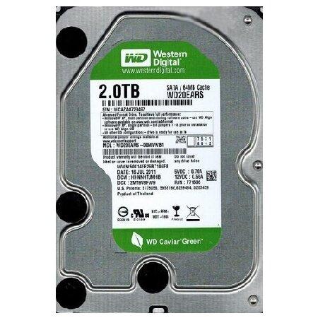 Western Digital WD20EARS HDD 2TB Sata3.0 Caviar Green デスクトップストレージ ...