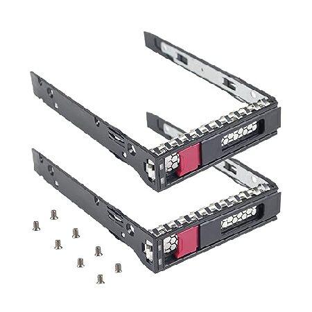 ブランド登録なし Pack-2 3.5インチ LFF SAS SATA ドライブトレイ キャディ ホットスワップ 774026-001 ...