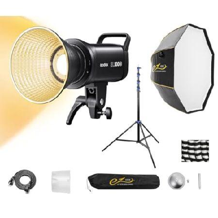 GODOX SL100Bi Bi-Color LED Video Light Kit with Glow 36" Octa EZ Lock ...