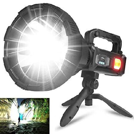 Foleto Rechargeable LED Spotlight Flashlights 100000 High Lumens XHP90 ...
