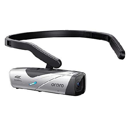ORDRO EP8 Combo 4K Head-Mounted Video Camera, Ultra HD 60FPS Camcorder Vlog Hands Free Wearable ...