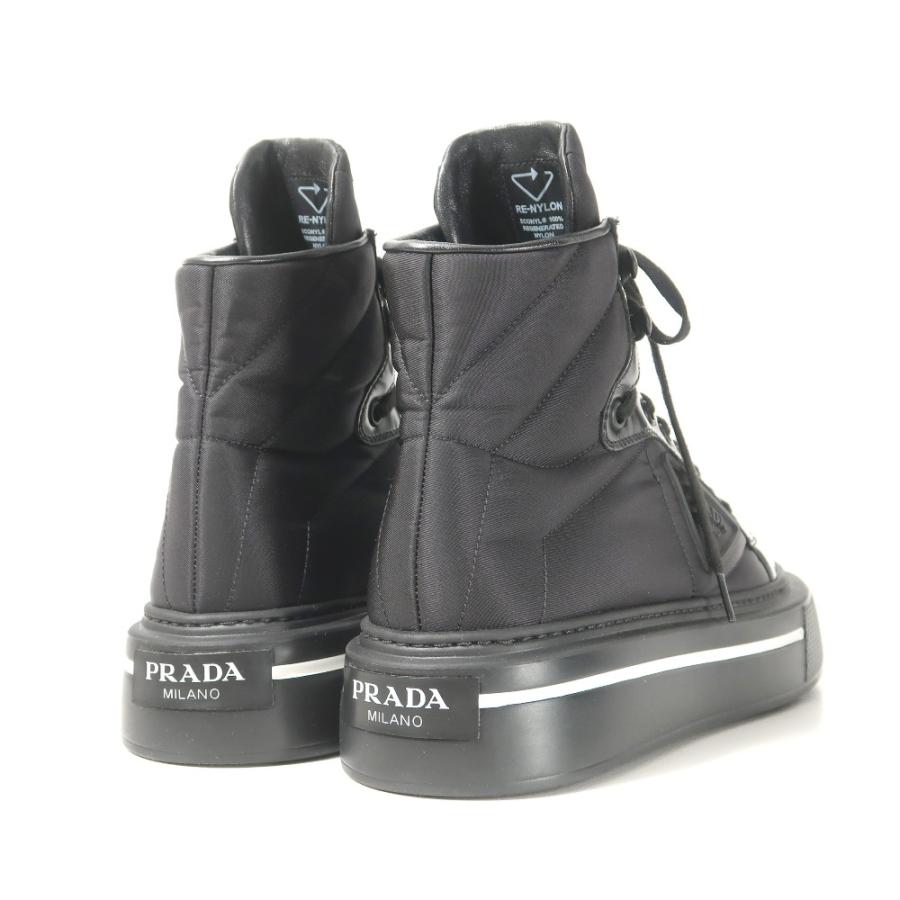PRADA（プラダ） 美品 2022AW PRADA MACRO HIGH TOP スニーカー サイズ37 ハイカット トライアングルロゴ ...