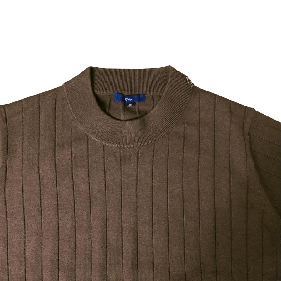 G-stage ヒート ワイドリブ編み モックネックセーター メンズ ブラウン 8007 : gste8007kiyy : TRAD HOUSE FUKIYA - 通販 - Yahoo!ショッピング