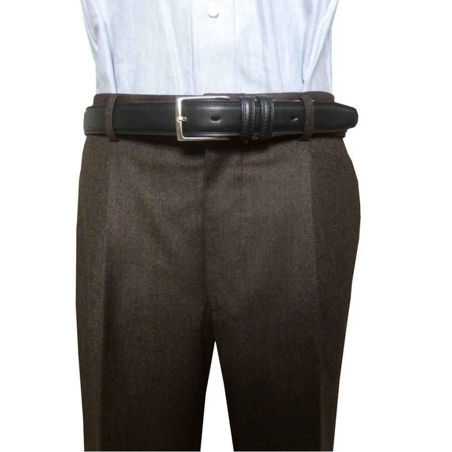 OXFORD CLASSIC(オックスフォードクラシック）CANONICO生地 メンズ 秋冬春 ワンタックパンツ チェスナットブラウン 4958 :woxbp4958:TRAD HOUSE ...