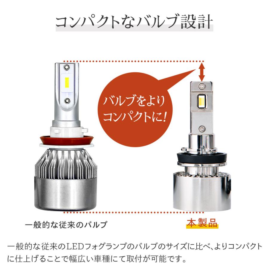 HID屋 H8 H11H16 LED フォグランプ バルブ 2色切り替え Vシリーズ 爆光 ホワイト イエロー HB4 PSX26W 6500k 3000k 12V/24V 車検対応 :v ...