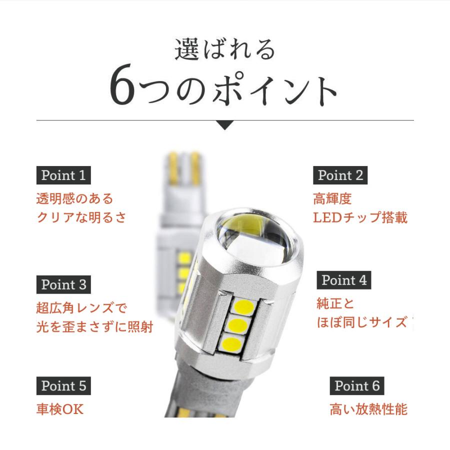 HID屋 T10 バルブ LED T16 T20 S25 バックランプ ポジションランプ 1200lm 12V LED チップSMD ホワイト6500K 2個セット : wc16 : HID屋 ...