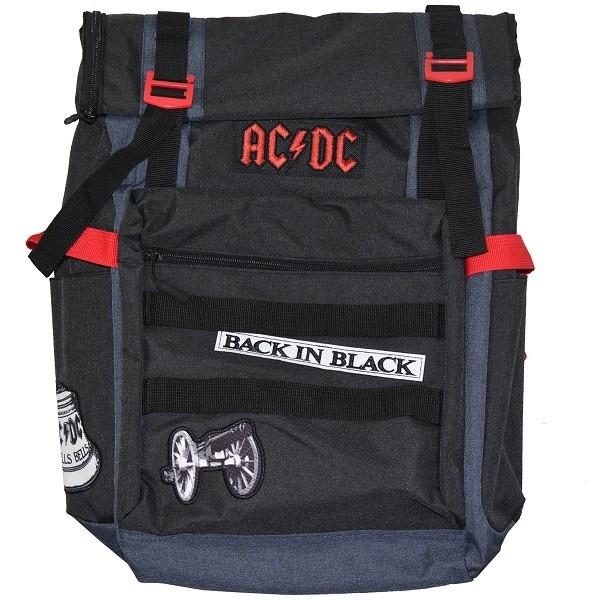 AC/DC Black Roll-Top Backpack リュック : GEEKHEAD - 通販 - Yahoo!ショッピング