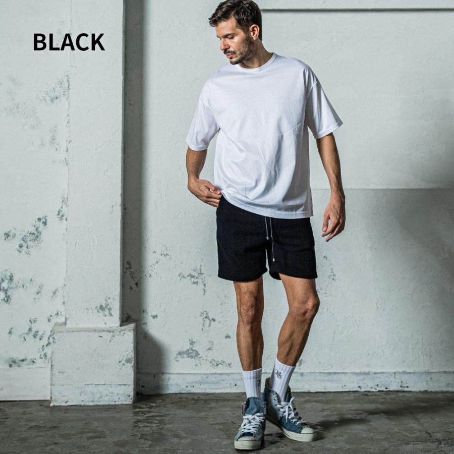 RESOUND CLOTHING リサウンドクロージング MOLE YARN PILE HALF PT SEMI LOOSE FIT RC35-HP-003 ハーフパンツ リゾート パイル ...