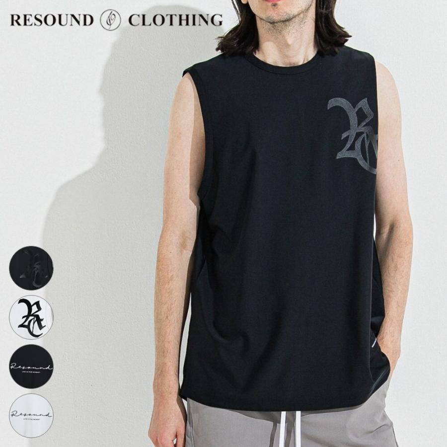 RESOUND CLOTHING リサウンドクロージング RUSH OVER NO SLEEVE RC36-T-010 ノースリーブ 吸湿発散 RCブラック RCホワイト IDブラック ID ...