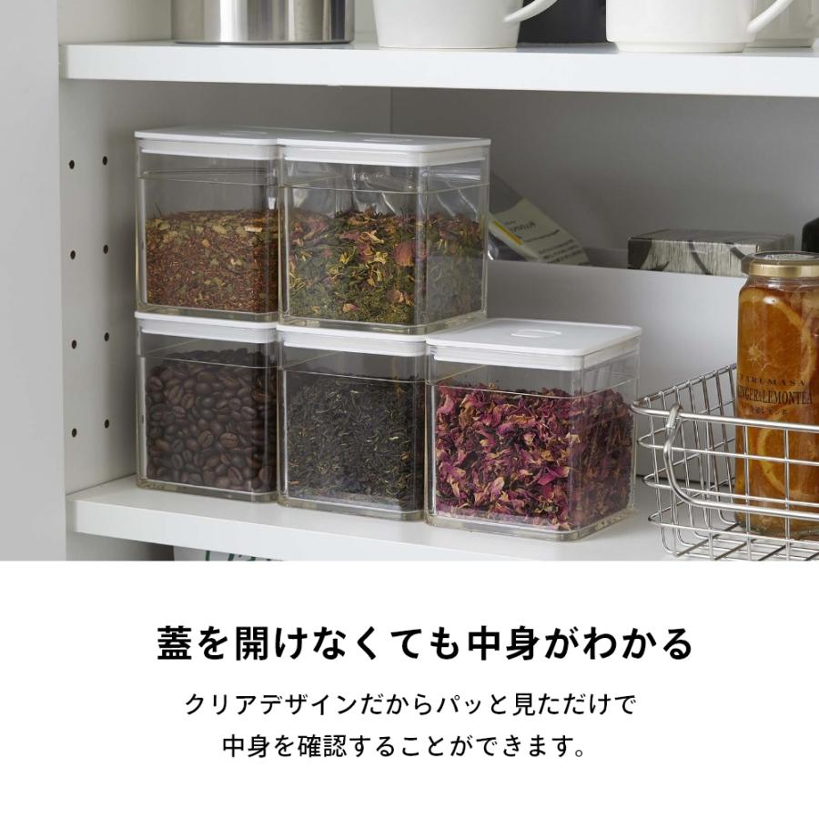 tower 山崎実業 タワー スプーン付き バルブ付き密閉保存容器 5465 5466 : DEPARTMENTSTORES - 通販 - Yahoo!ショッピング