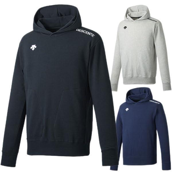 DESCENTE（デサント） スウェット パーカー 吸汗 ストレッチ シンプル 定番 トレーニング メンズ チーム BLK(DTM-2601B ...