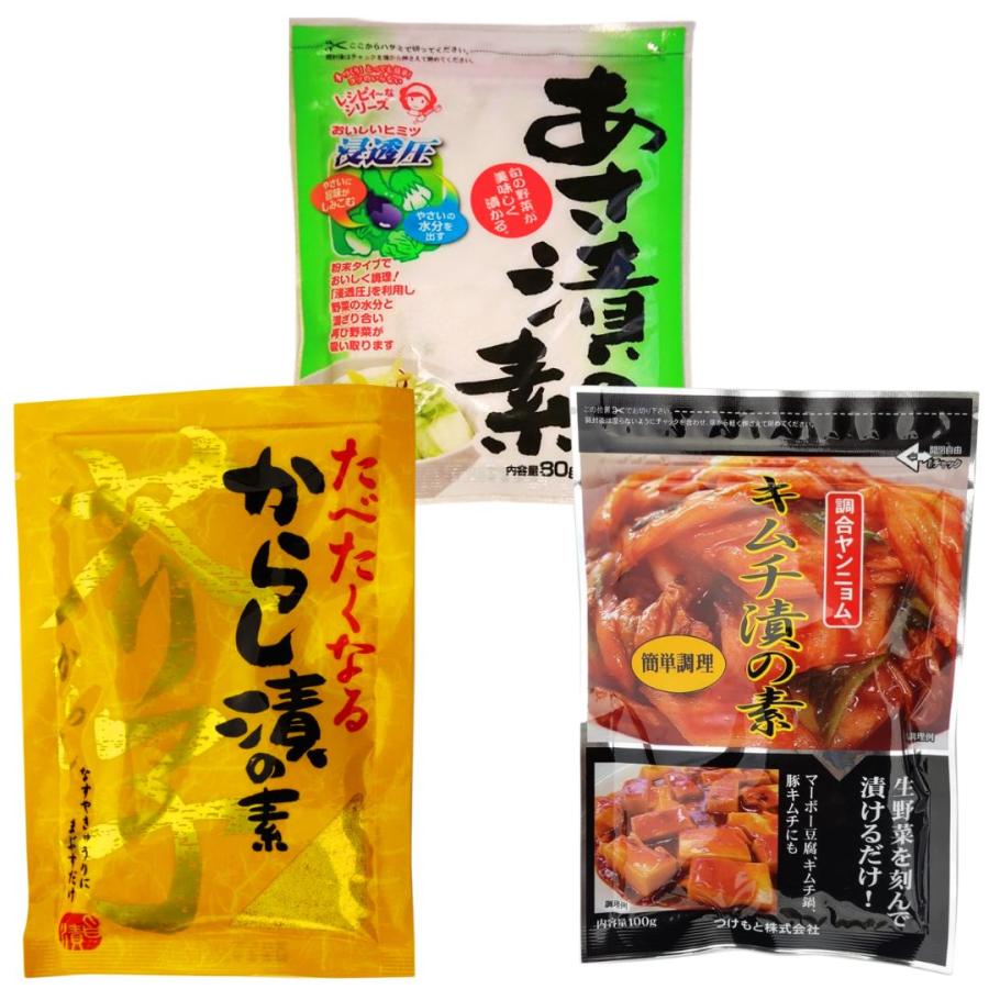 つけもと 浅漬け ベスト5 TRAUM限定 食べ比べ3種セット （浅漬け・ゆず漬け・わさび漬け・からし漬け・キムチ漬けの素） :tukebest:TRAUM - 通販 - Yahoo!ショッピング