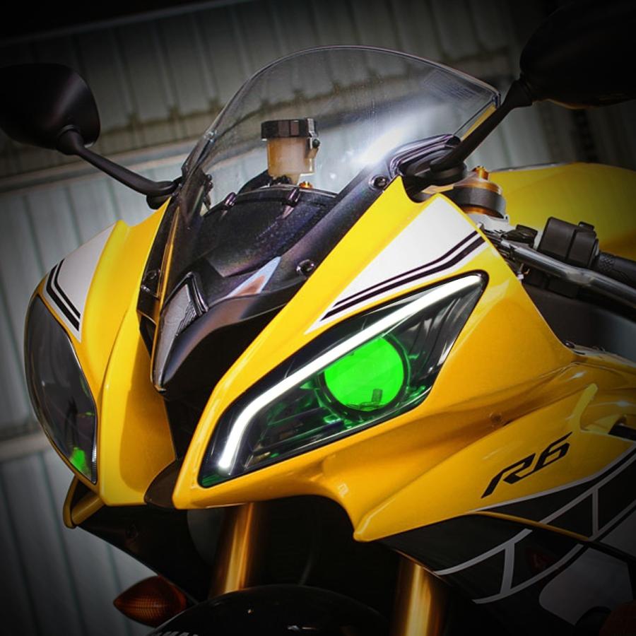 YAMAHA YZF-R6 08-16年 カスタムヘッドライトキット Full LED V3 : 輸入パーツ専門 Traumauto - 通販 ...