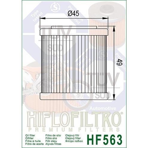 HIFLO オイルフィルターエレメント HF563 : 輸入パーツ専門 Traumauto - 通販 - Yahoo!ショッピング