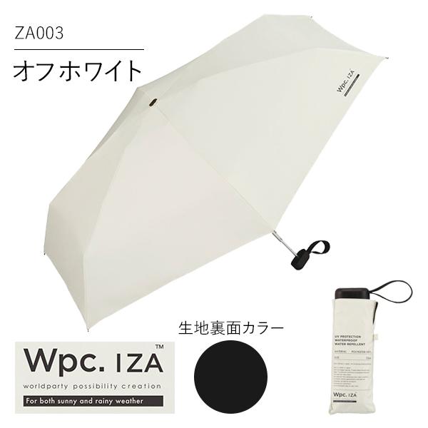 Wpc. IZA ダブリュピーシ ーイーザ 晴雨兼用傘 折りたたみ傘 ZA003 コンパクト レイングッズ 男性 ユニセックス 持ち運び 雨傘 日傘 ワールドパーティー : スーツケース旅行用 ...