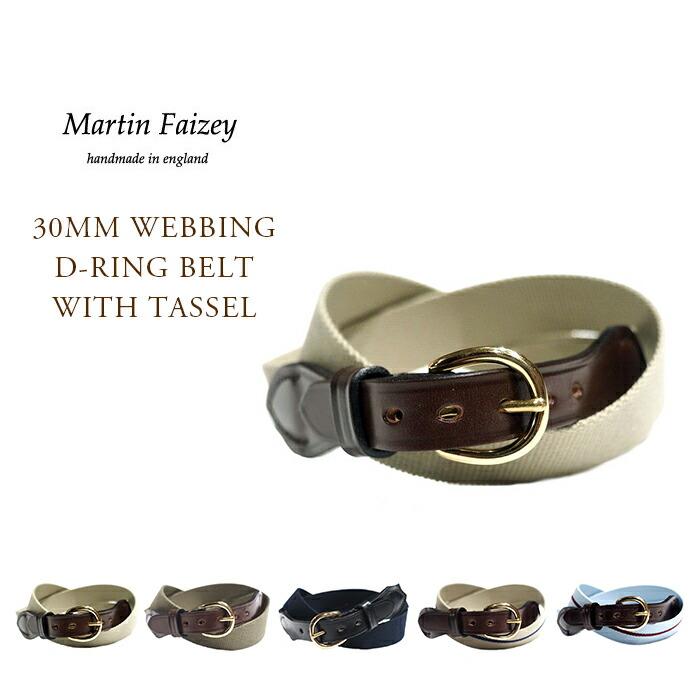 MARTIN FAIZEY（マーティンフェイジー）/30mm Webbing D-Ring Belt with Tassel（ウェビングベルト/タッセル付き） : TRAVELS - 通販 ...