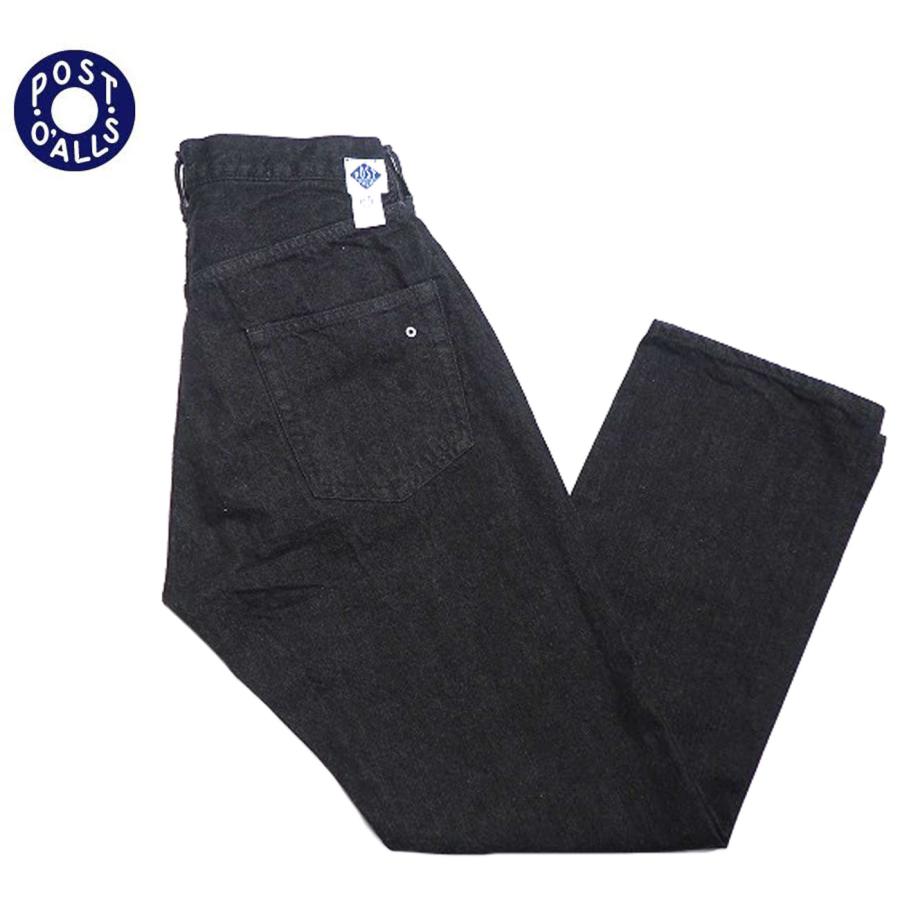 【正規取扱店】POST OVERALLS(ポストオーバーオールズ）/#1382-12DB No.1 Five Pocket 12oz. selvedge Denim/black ...