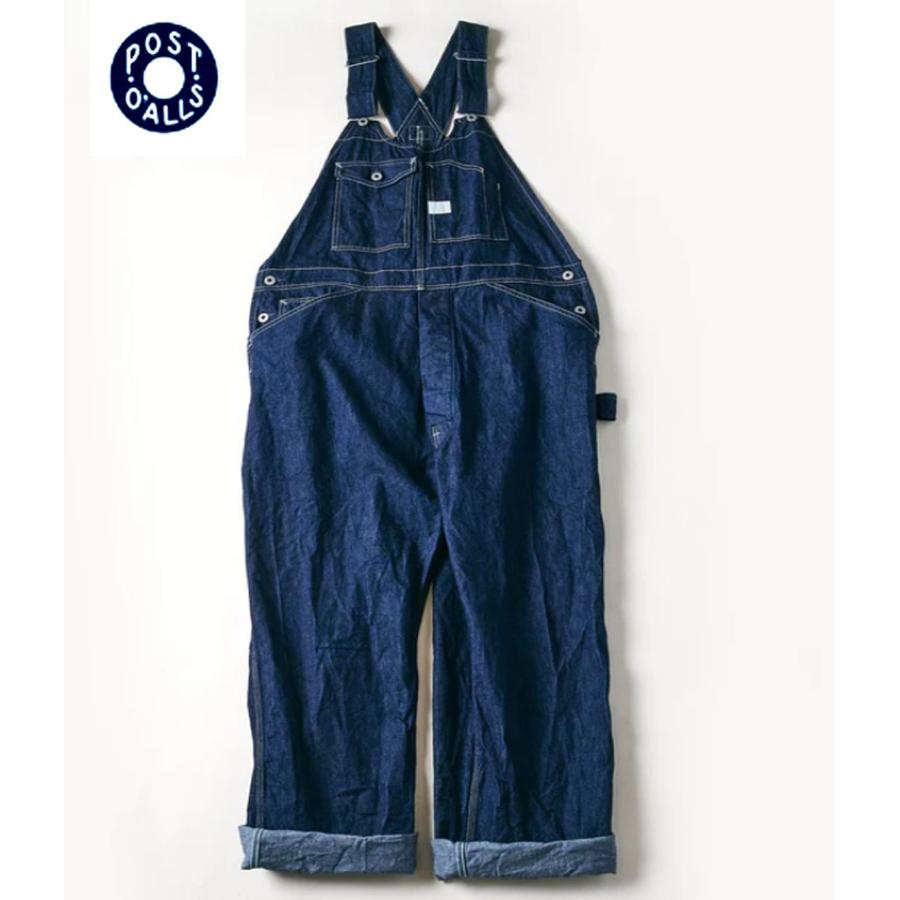 POST OVERALLS(ポストオーバーオールズ）/#1402-10DI No.2 Overalls 10oz. indigo denim/indigo : TRAVELS - 通販 ...