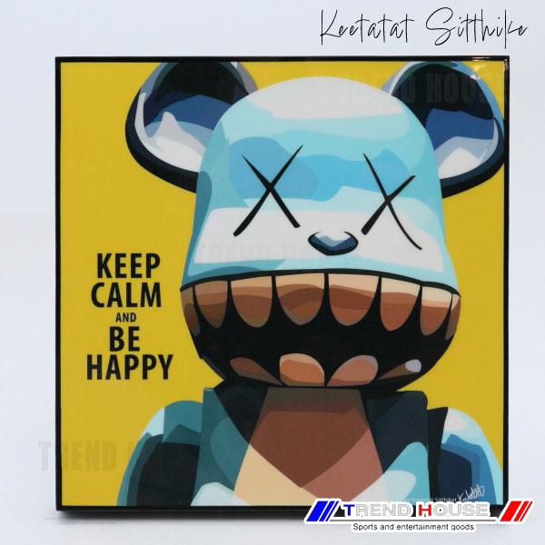 2枚で送料無料 ポップアートパネル カウズ KEEP CALM KAWS Keetatat Sitthiket キータタット シティケット ...