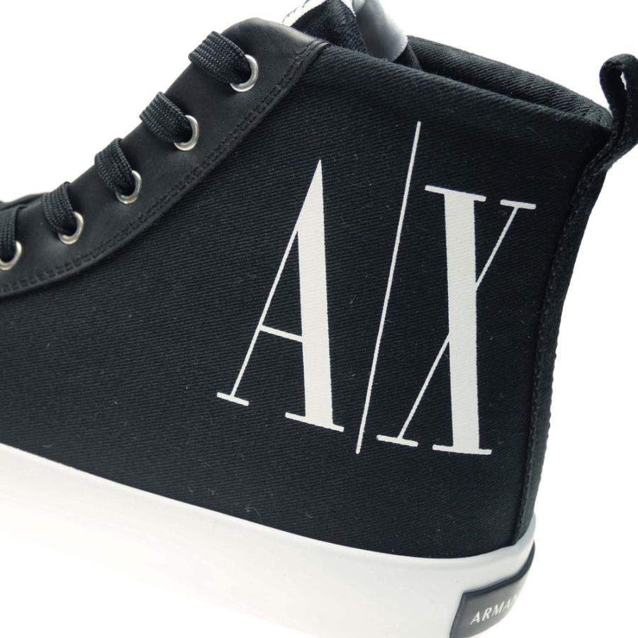 ARMANI EXCHANGE アルマーニ エクスチェンジ A/X メンズハイカットスニーカー XUZ039 XV591 ブラック : TRE ...