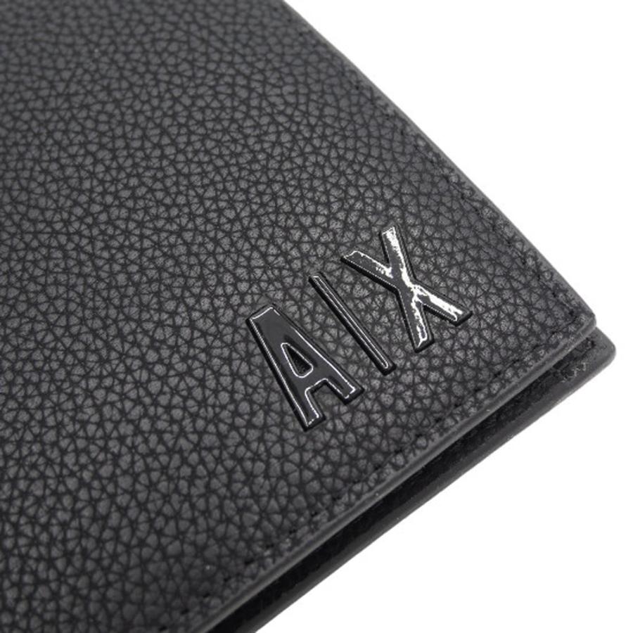 ARMANI EXCHANGE アルマーニ エクスチェンジ A/X メンズ二つ折り財布（小銭入れ付き） 958098 3F892 ブラック ...