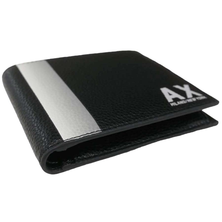 ARMANI EXCHANGE アルマーニ エクスチェンジ A/X メンズ二つ折り財布（小銭入れ付き） 958098 4R818 ブラック ...