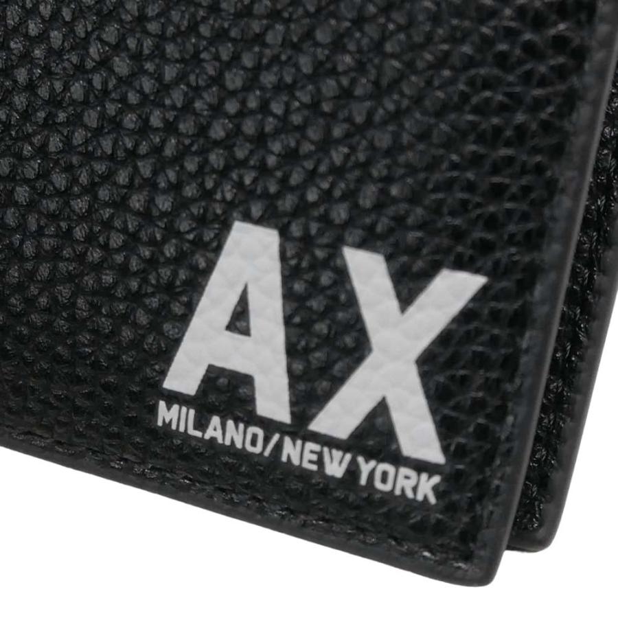 ARMANI EXCHANGE アルマーニ エクスチェンジ A/X メンズ二つ折り財布（小銭入れ付き） 958098 4R818 ブラック ...